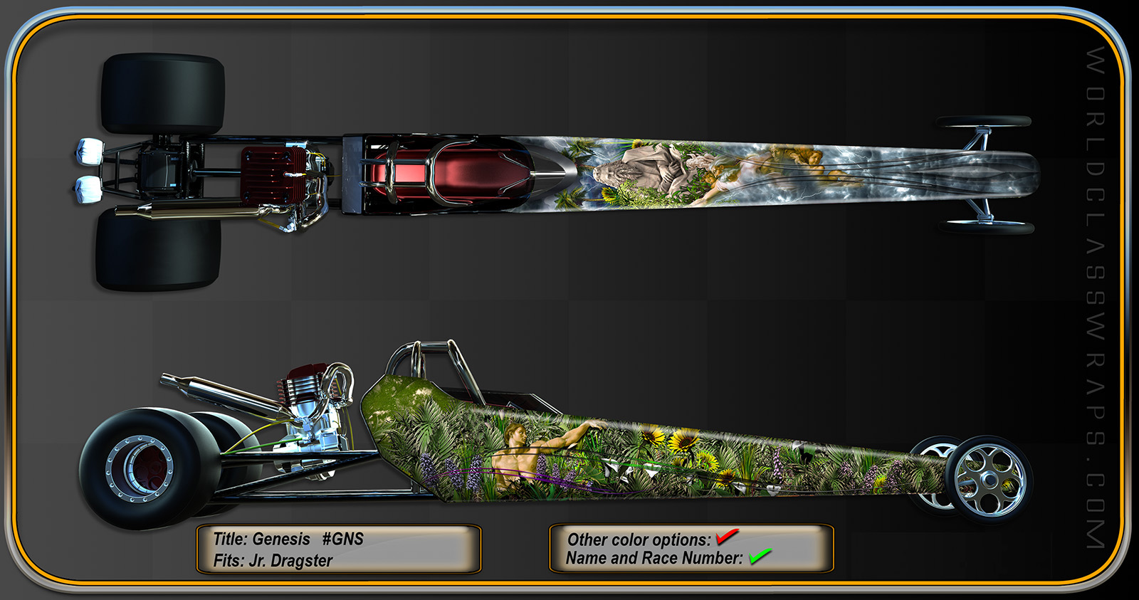 Custom | Jr. Dragster | Funny Car | Graphics | Wraps