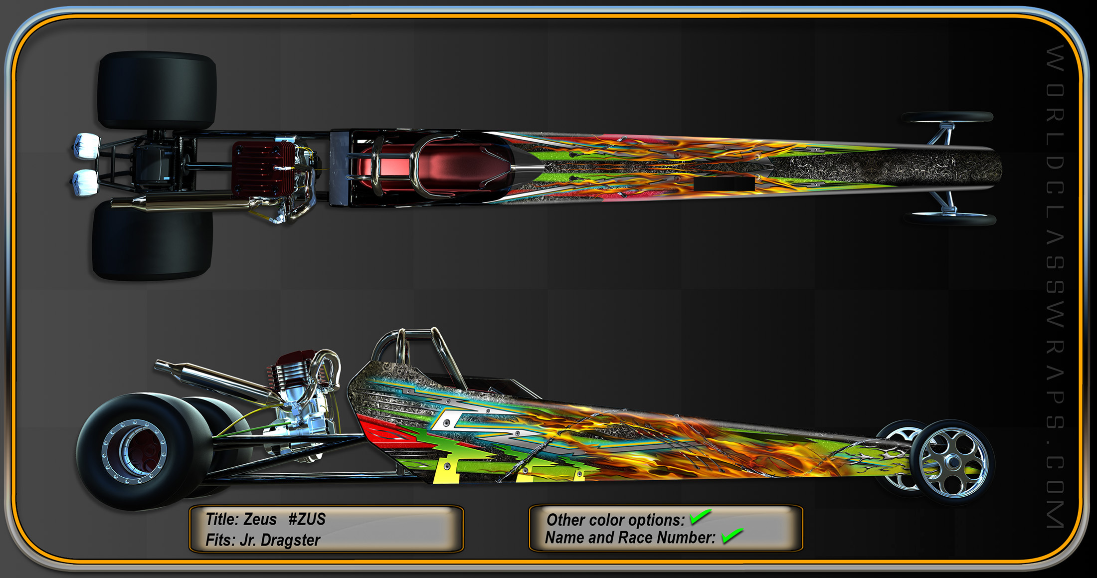Custom | Jr. Dragster | Funny Car | Graphics | Wraps