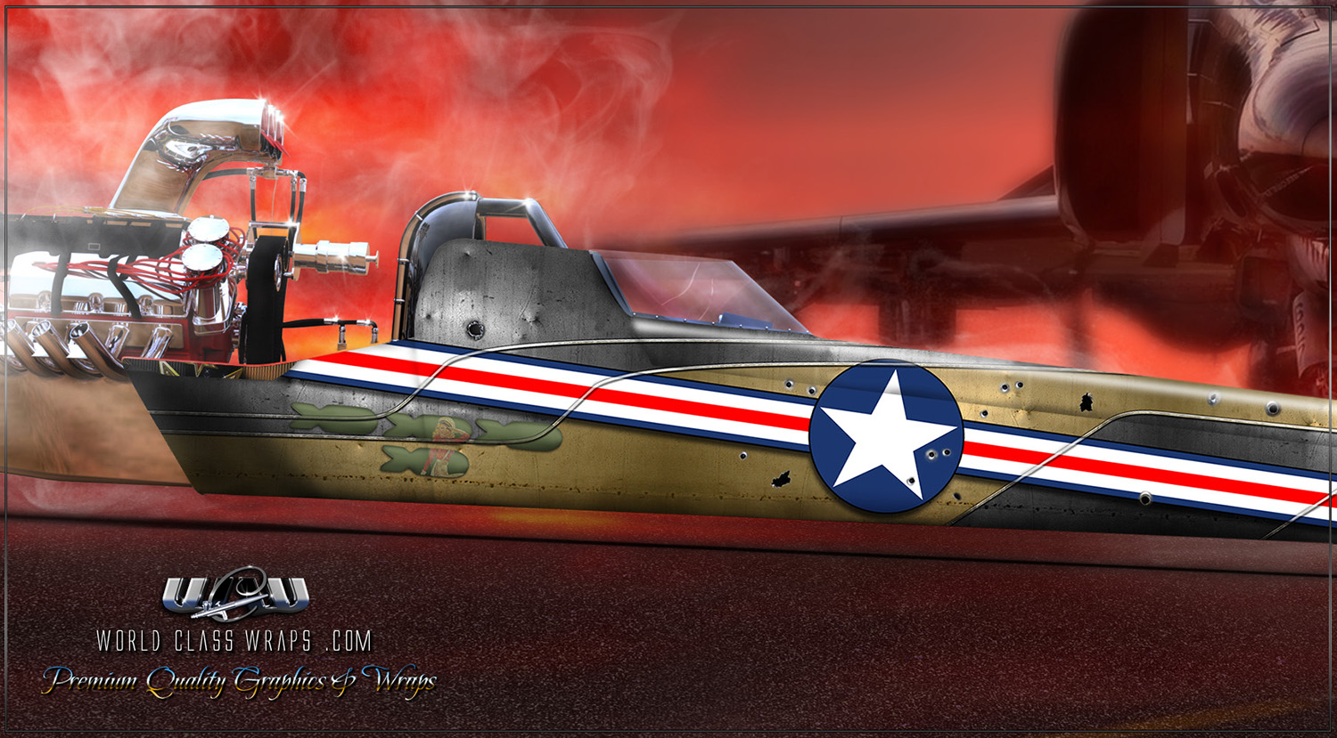 DRAGSTER | GRAPHICS | F-4 PHANTOM FIGHTER SILVER | WRAP