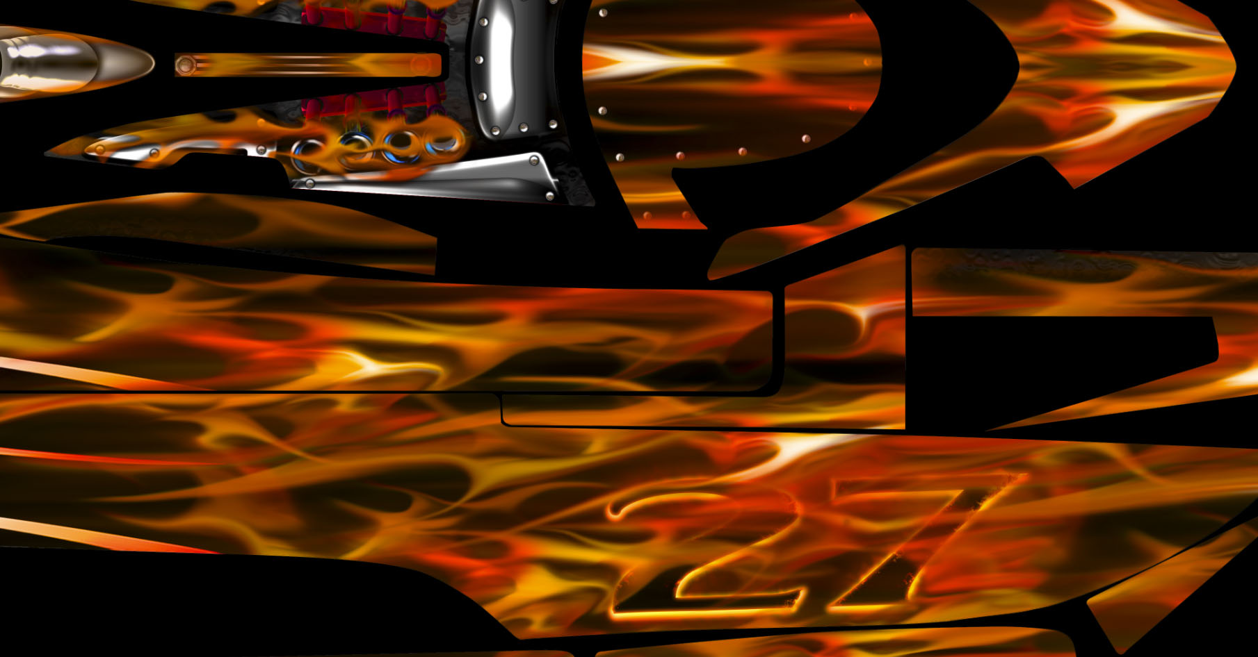 HEXITER graphics wrap for the AquaCraft UL-1 Superior rc boat