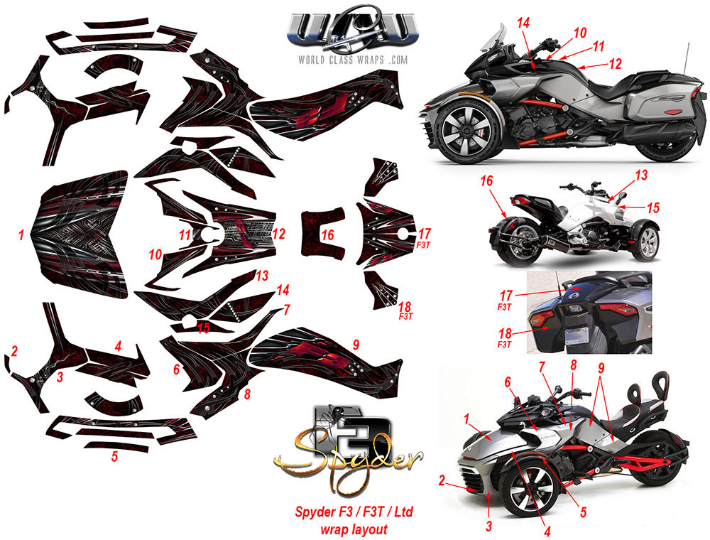 SPYDER | F3 | FENDER STRATOCASTER | GRAPHICS | WRAP