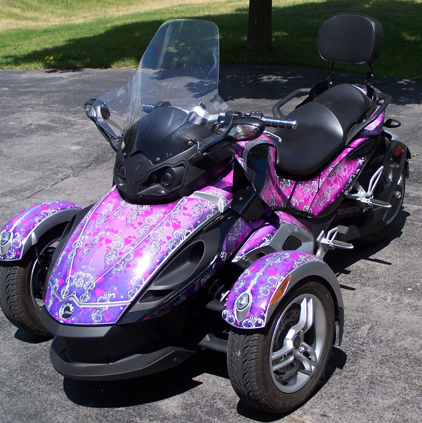 ALLPOWERSPORTSGRAPHICS.COM CUSTOM CAN-AM SPYDER GRAPHICS KITS